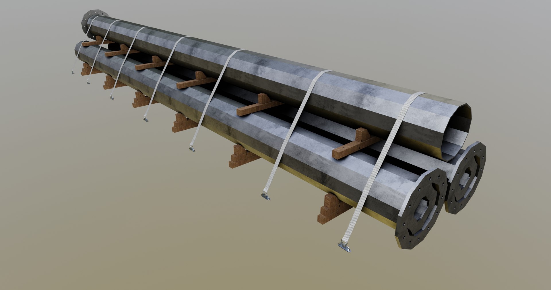 CARGO MODELS FOR TRUCK TRAILER-Polygon Pole Type-3-1 3D Model ...