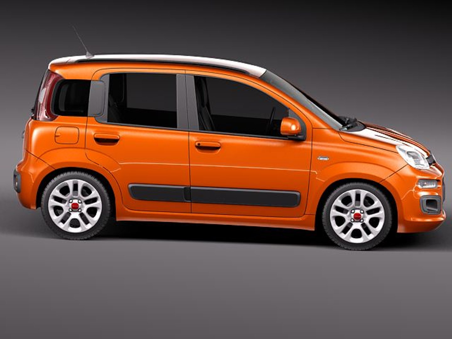 Fiat Panda 2012 Hatchback 3d C4d