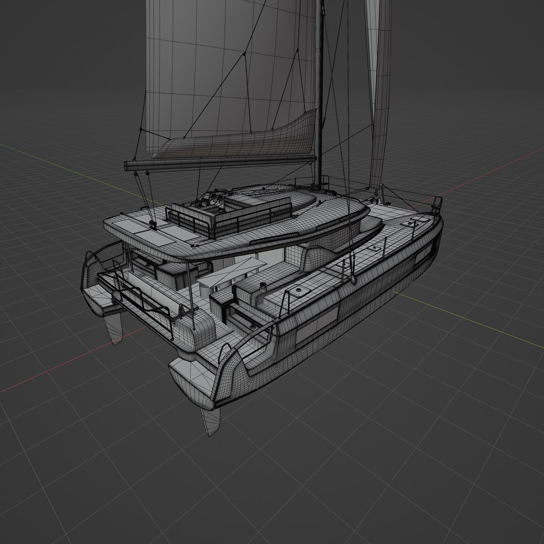 Lagoon 43 Catamaran 3D PBR 3D - TurboSquid 2221667