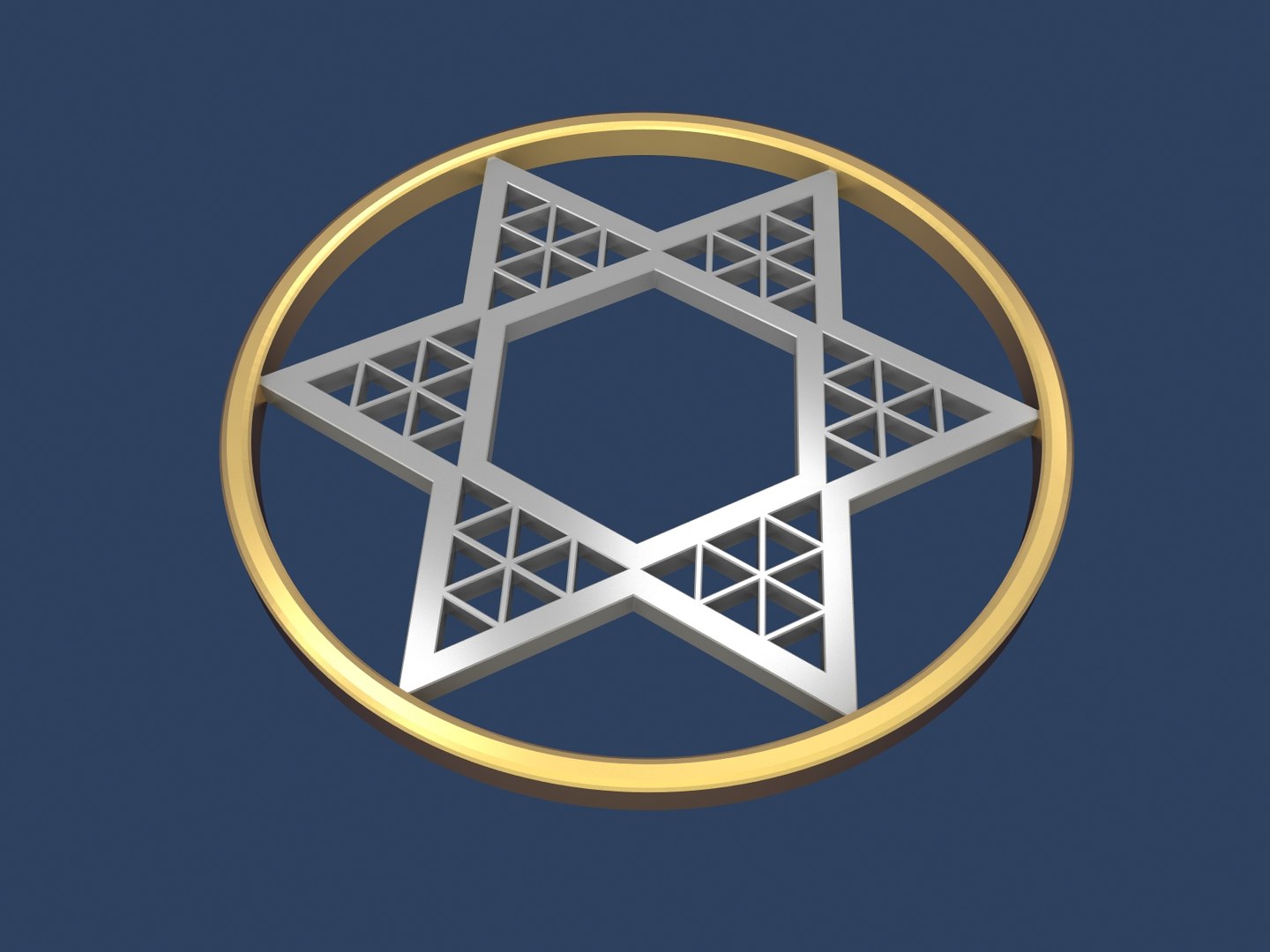 3D Star David Circle - TurboSquid 1429602