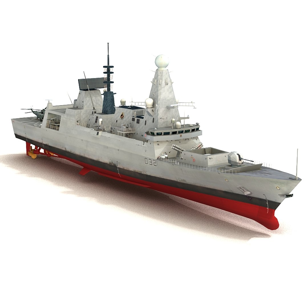 3d Hms Daring D32 Type 45