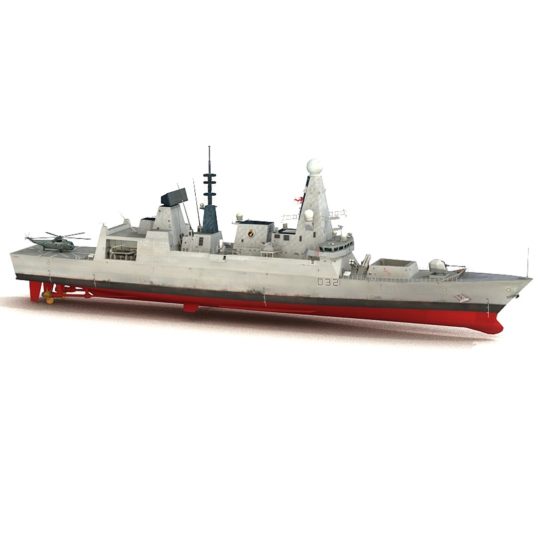 3d Hms Daring D32 Type 45