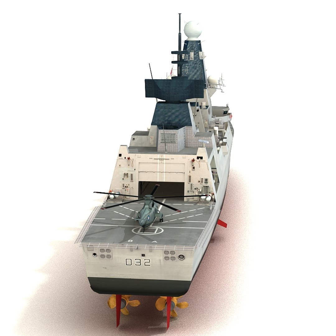3d Hms Daring D32 Type 45