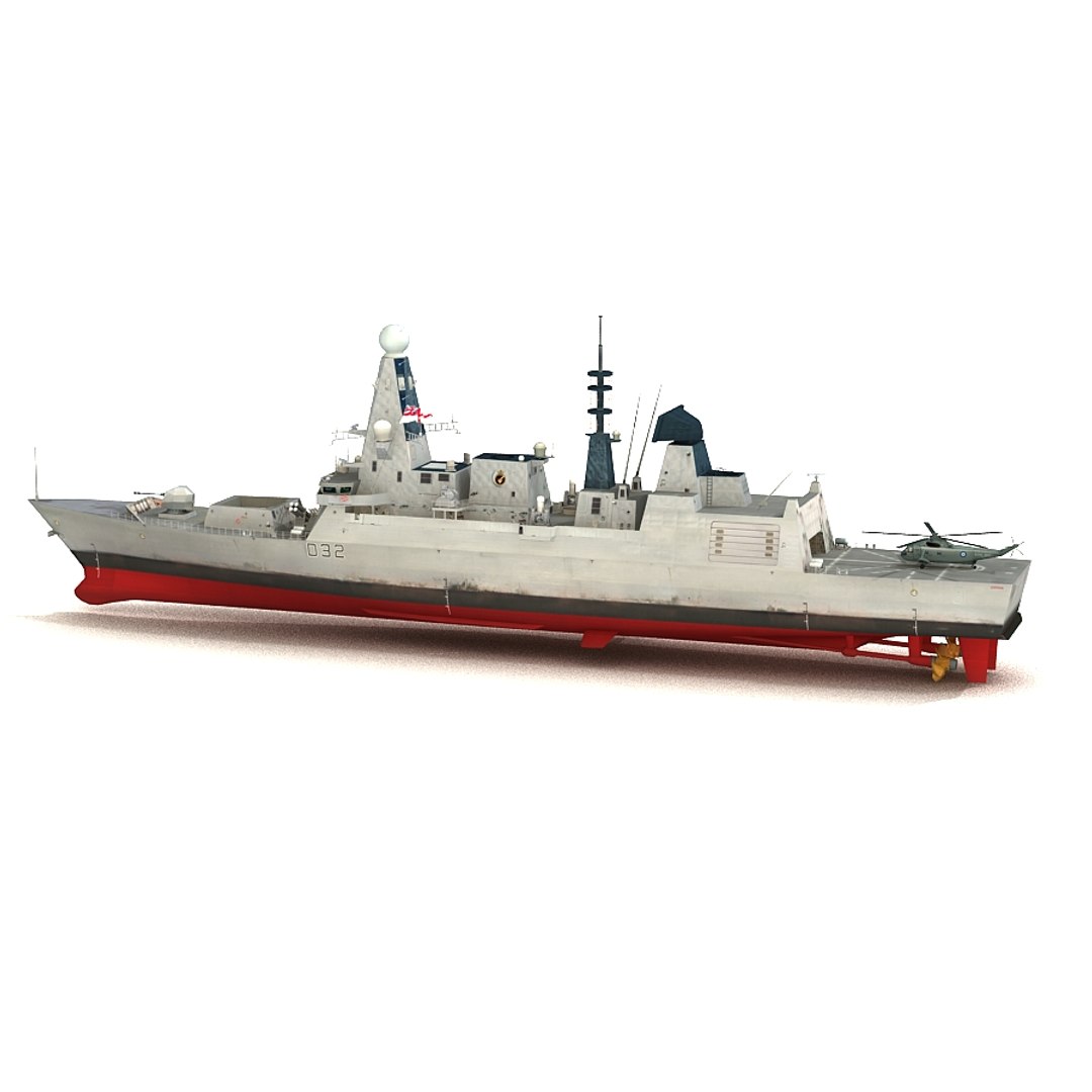 3d Hms Daring D32 Type 45