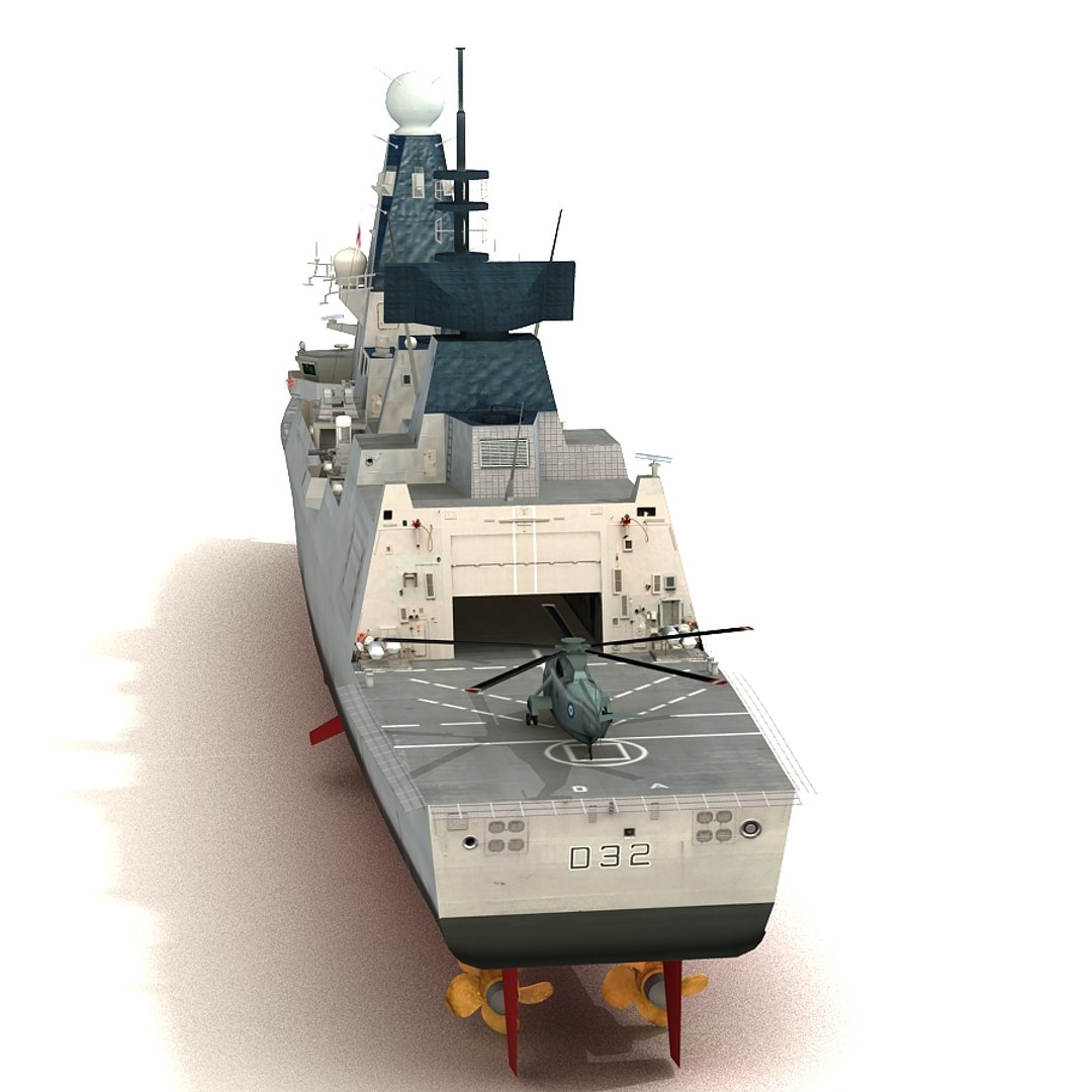 3d Hms Daring D32 Type 45