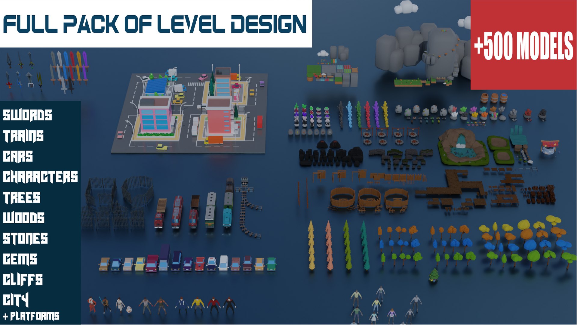 LEVEL DESIGN Over 500 Models 3D Model - TurboSquid 2173296