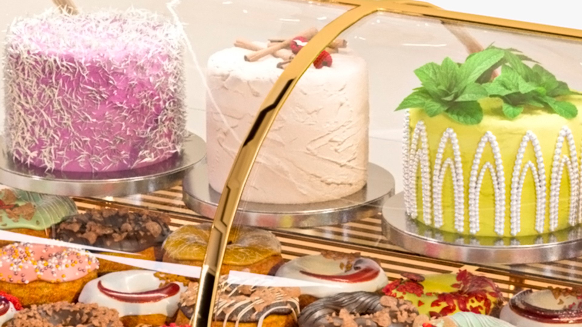 Showcase with sweets 3D model - TurboSquid 2052774