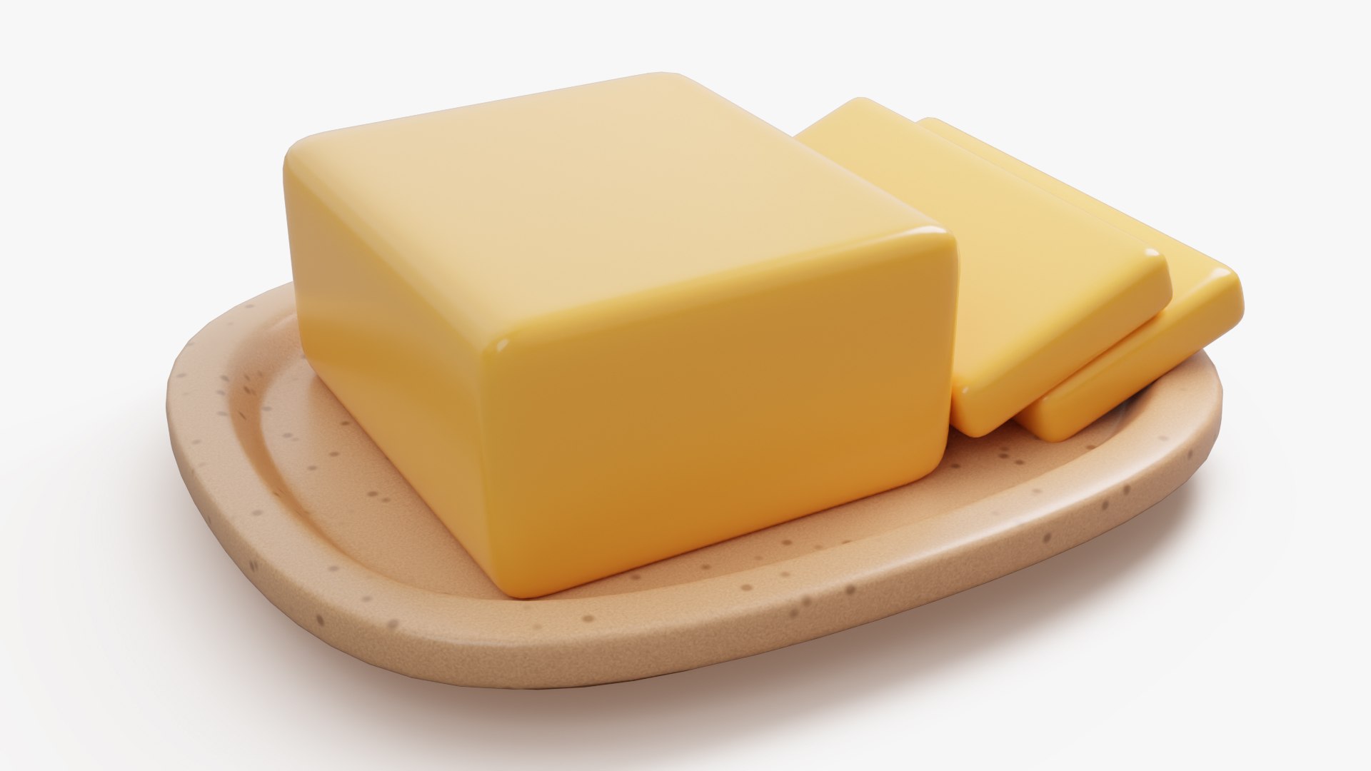 3D Stylized Butter Model - TurboSquid 2421068