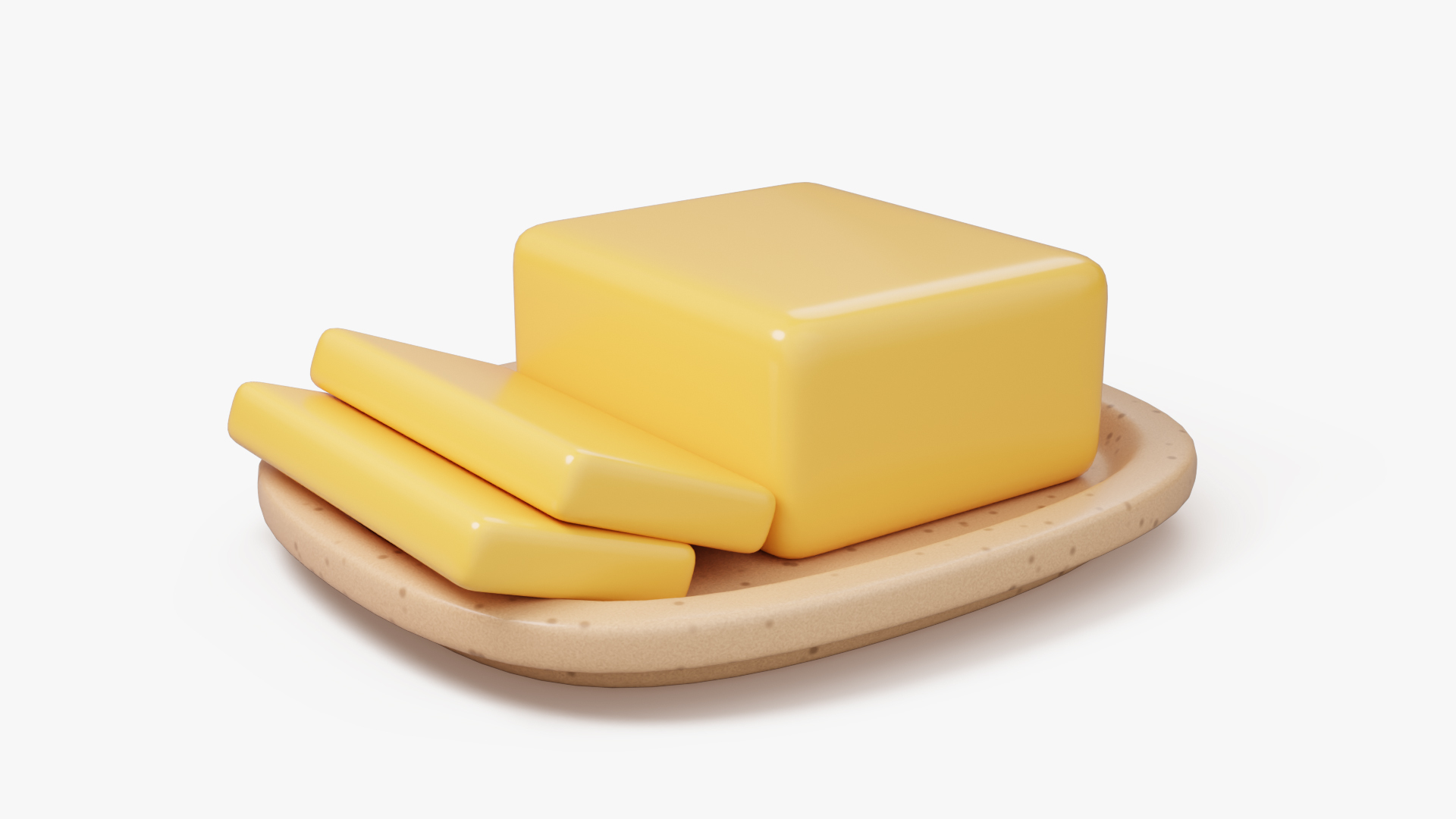 3D Stylized Butter Model - TurboSquid 2421068