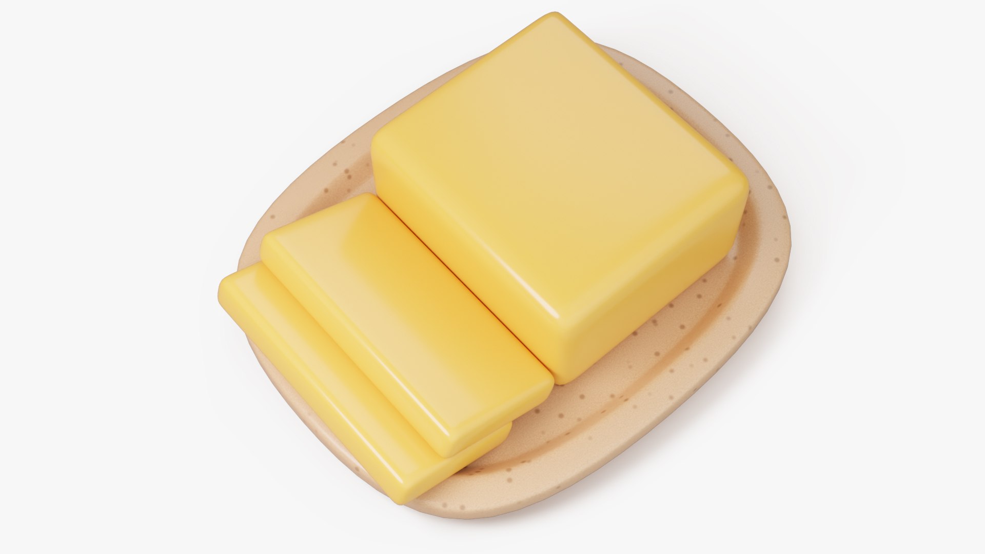 3D Stylized Butter Model - TurboSquid 2421068