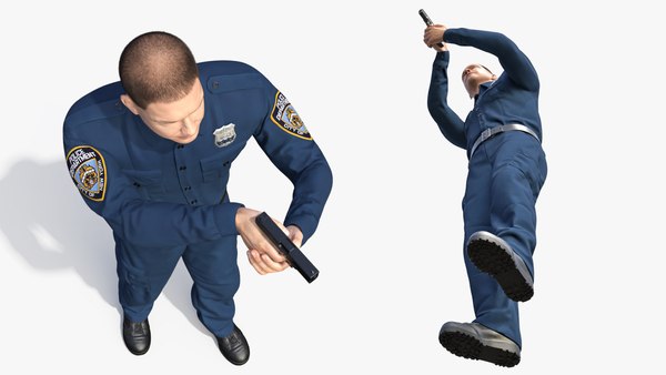 Nypd cop aiming ny 3D model - TurboSquid 1494220