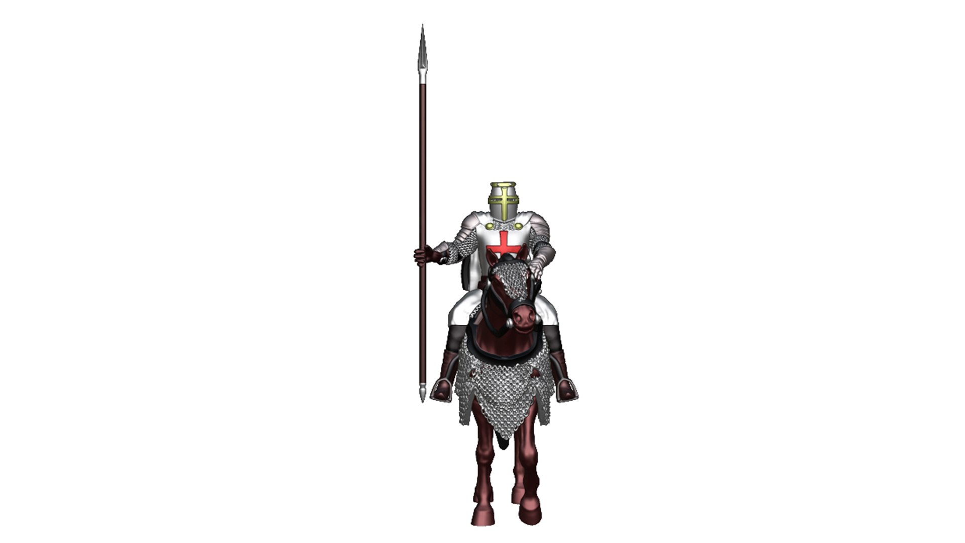 Crusader Cavalry 6 Models First Set 3D - TurboSquid 2320126