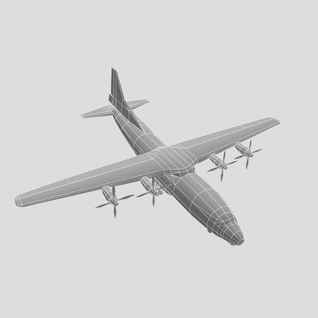 Antonov An-12 Air 3d Max