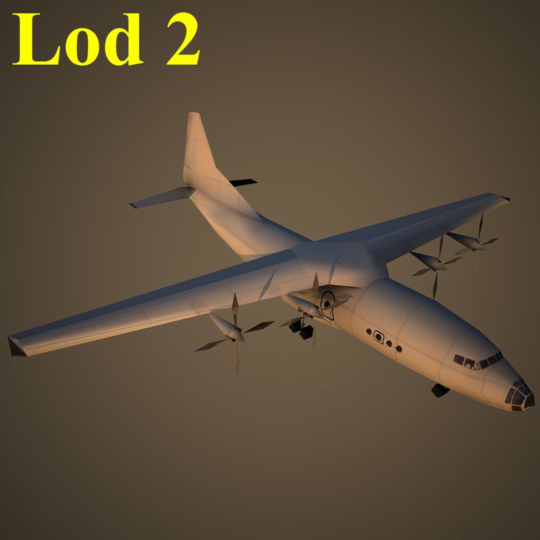 Antonov An-12 Air 3d Max