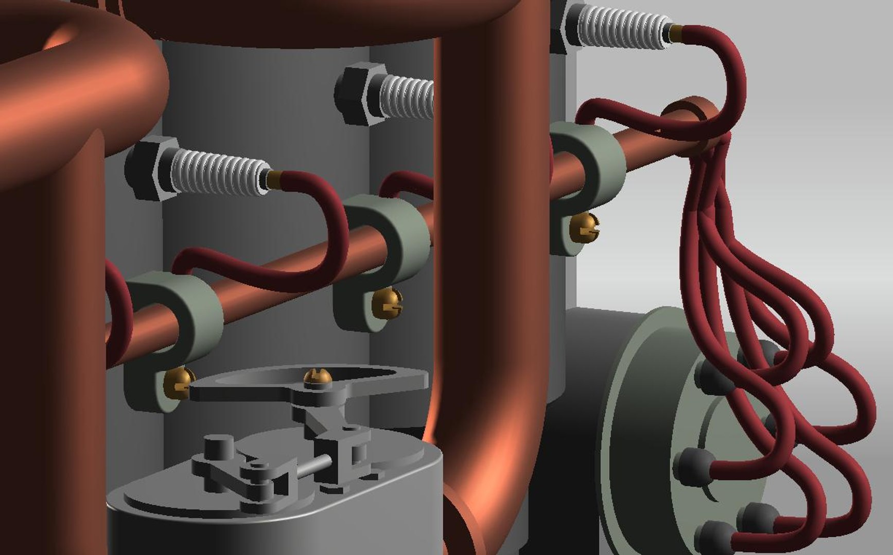 3d Model Ww1 Engine