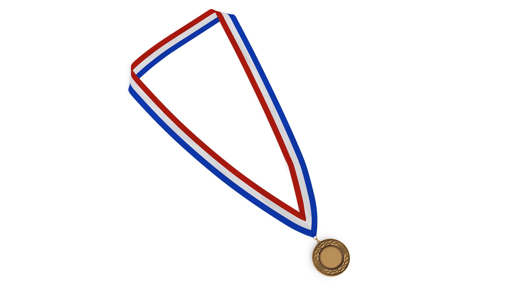 Bronze Award Medal With Ribbon Model - TurboSquid 2215323
