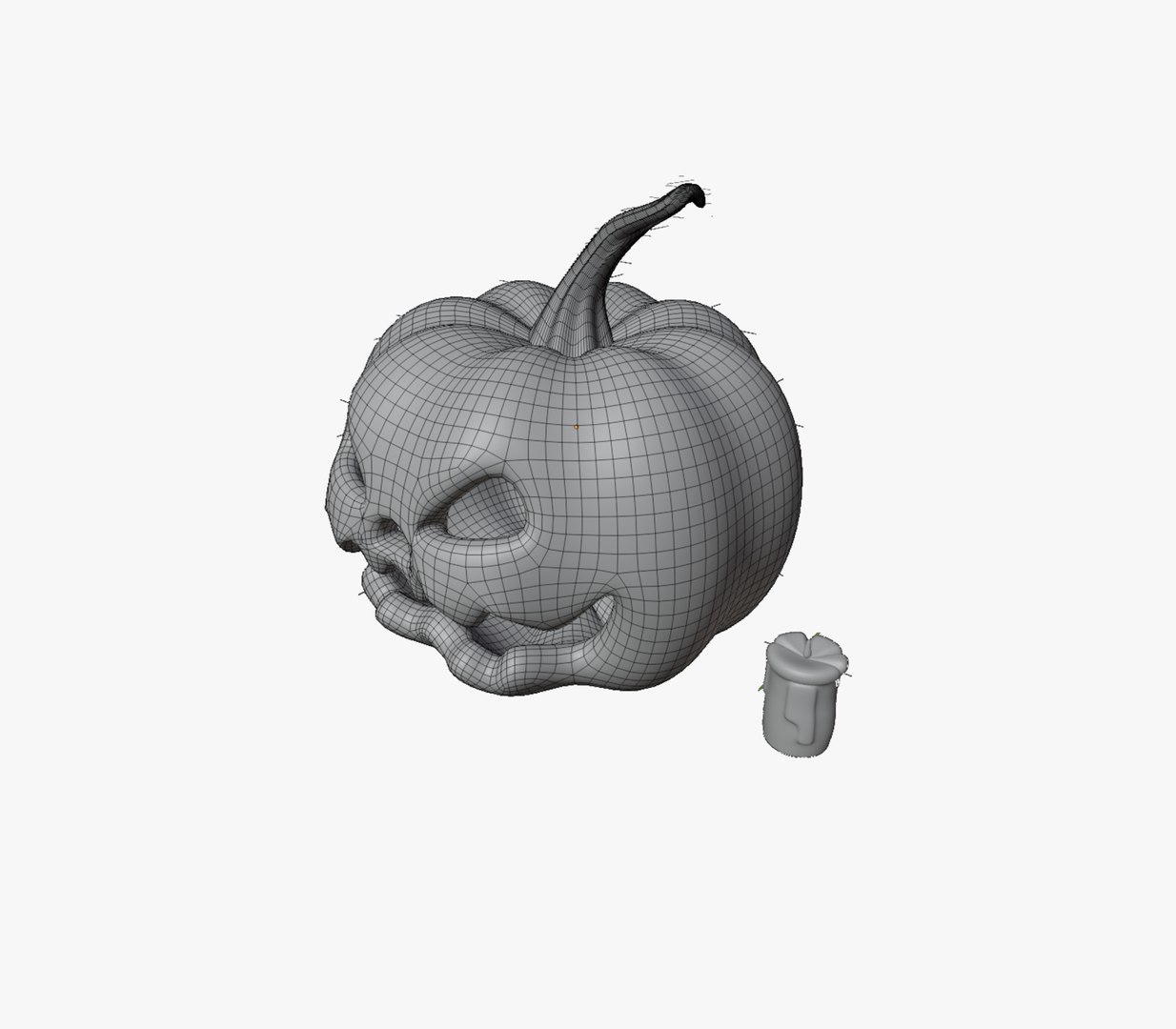 Free Low Poly Halloween Pumpkin 3D - TurboSquid 2291423