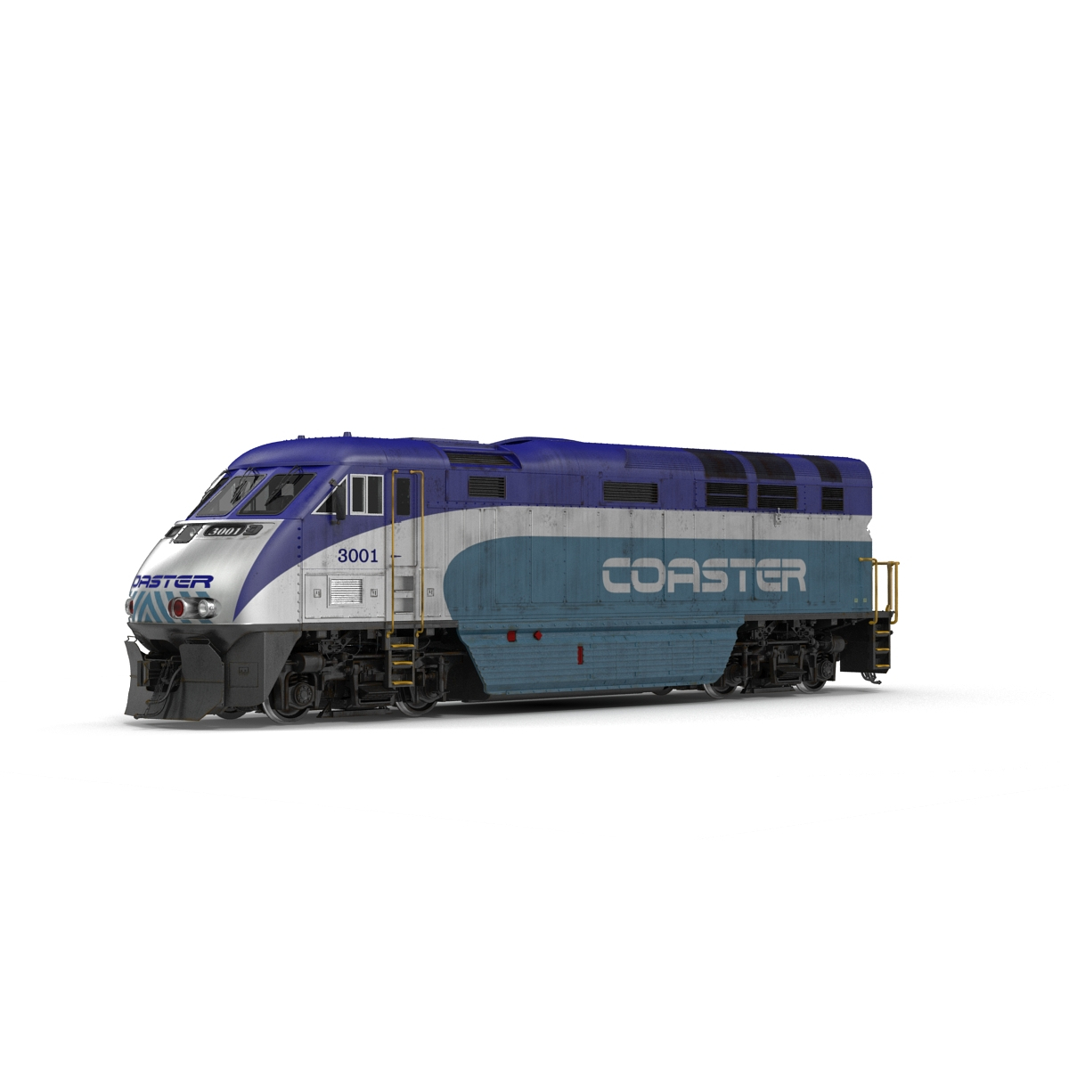 modelo 3d Locomotora Diesel F59 PHI Coaster - TurboSquid 940951