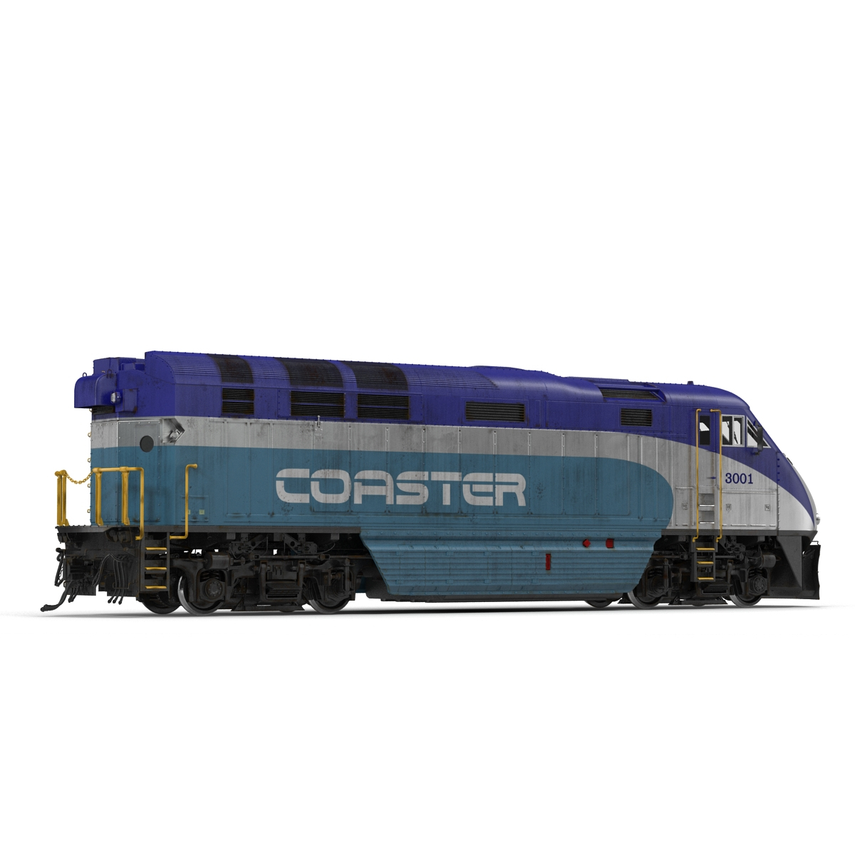 modelo 3d Locomotora Diesel F59 PHI Coaster - TurboSquid 940951