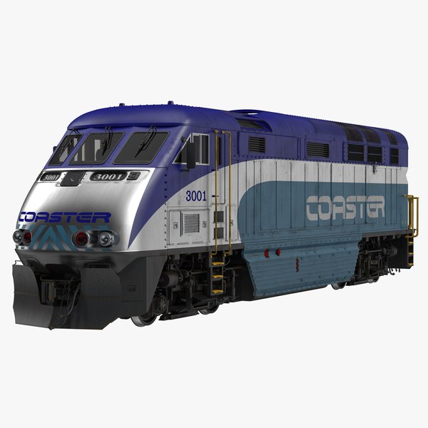 modelo 3d Locomotora Diesel F59 PHI Coaster - TurboSquid 940951