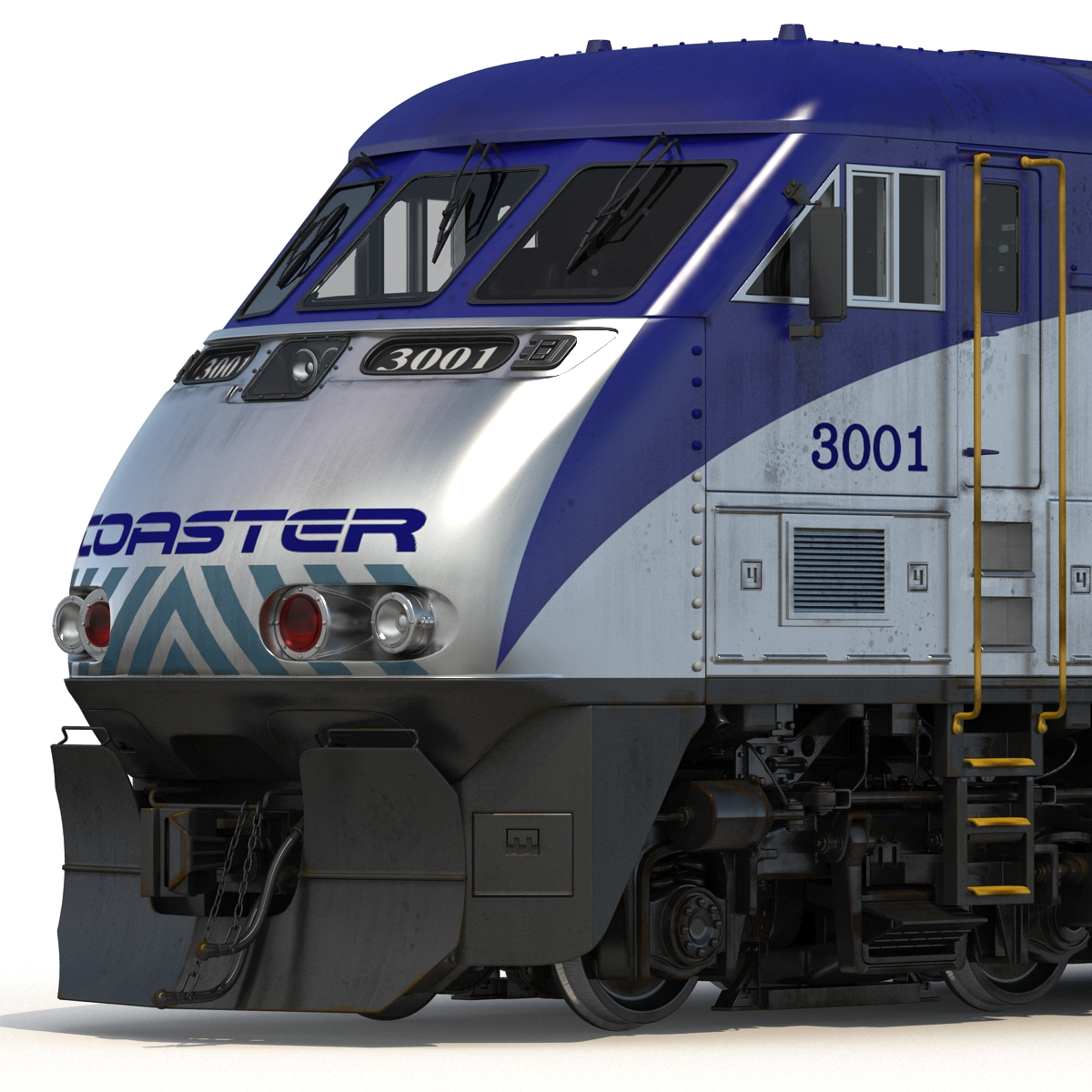 modelo 3d Locomotora Diesel F59 PHI Coaster - TurboSquid 940951