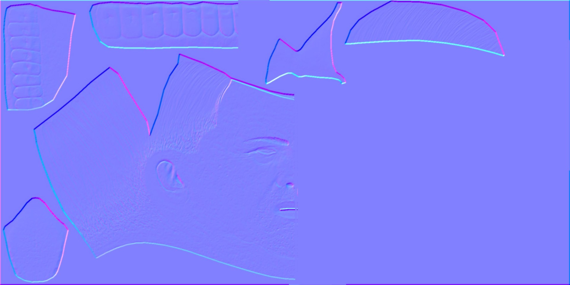 3ds Max Realistic Male Head Rigged Character