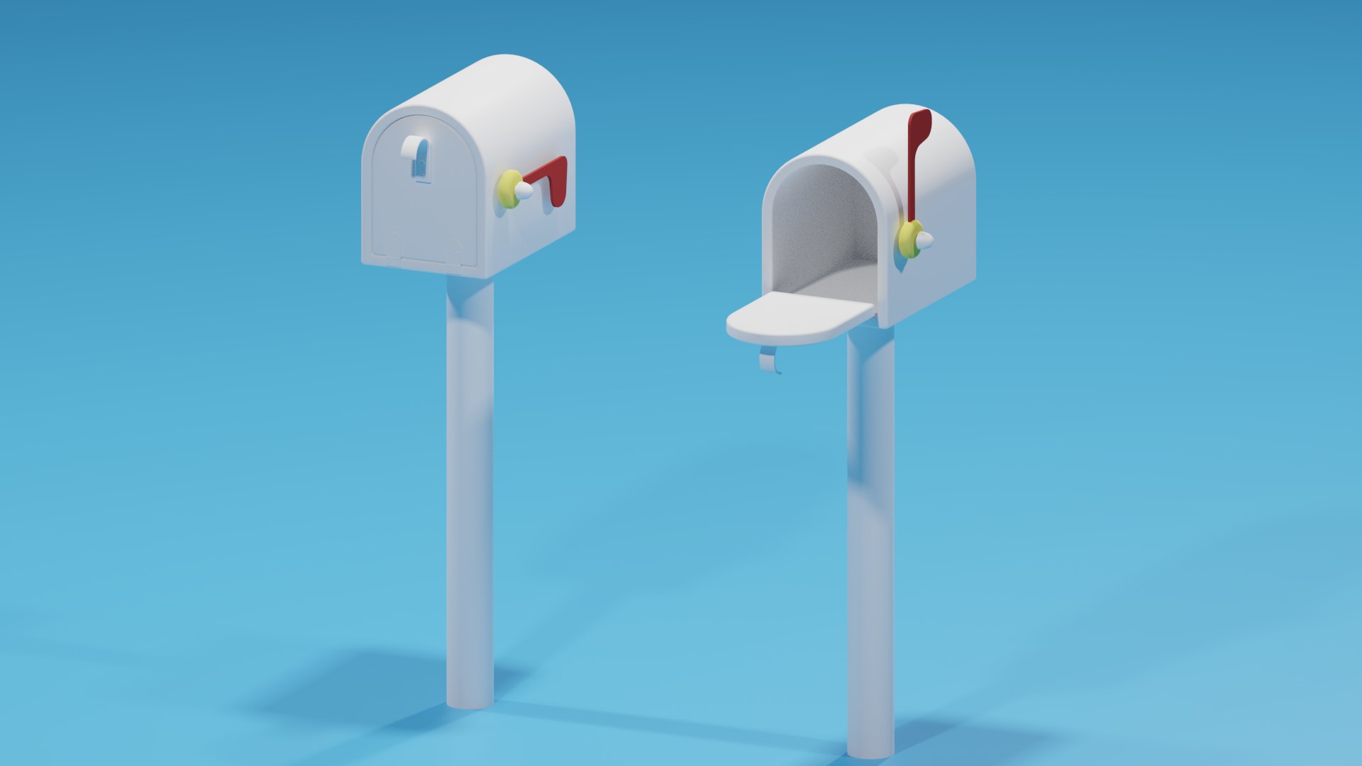 Lovely Cartoon Mailbox 3D - TurboSquid 1744342