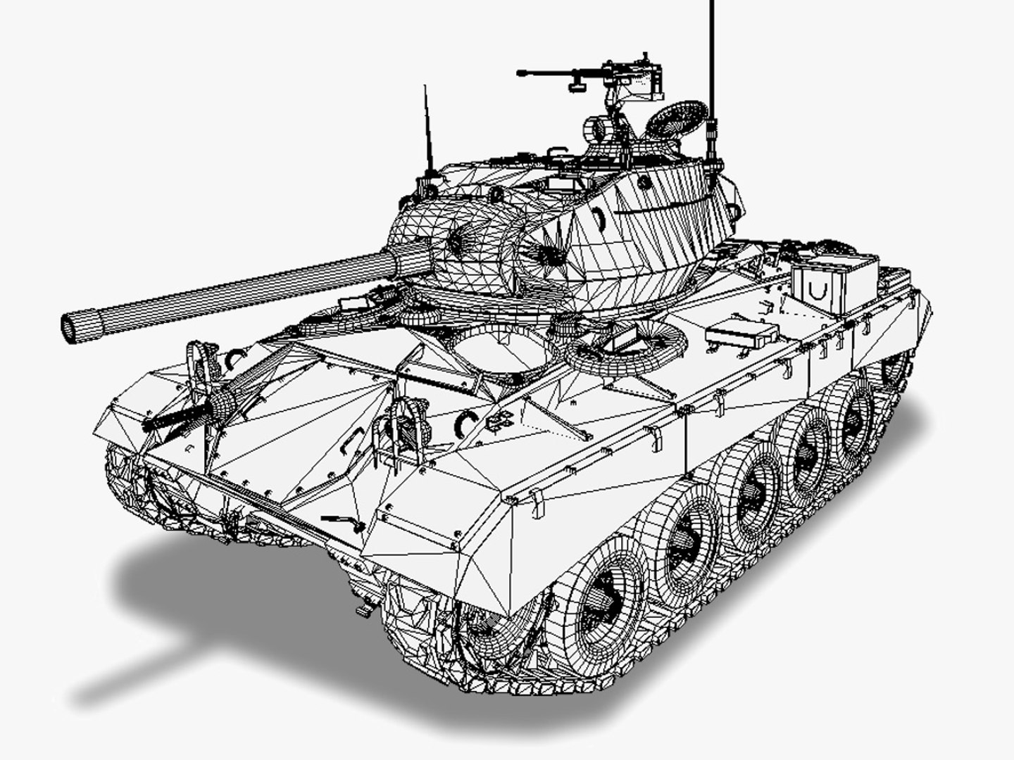 3d Model Tanks M24