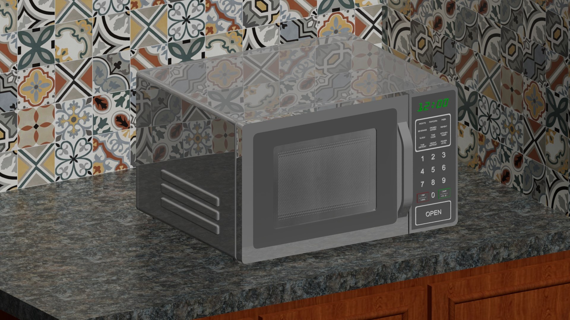 3D Model Microwave - 001 VER 1-000 - TurboSquid 2494261