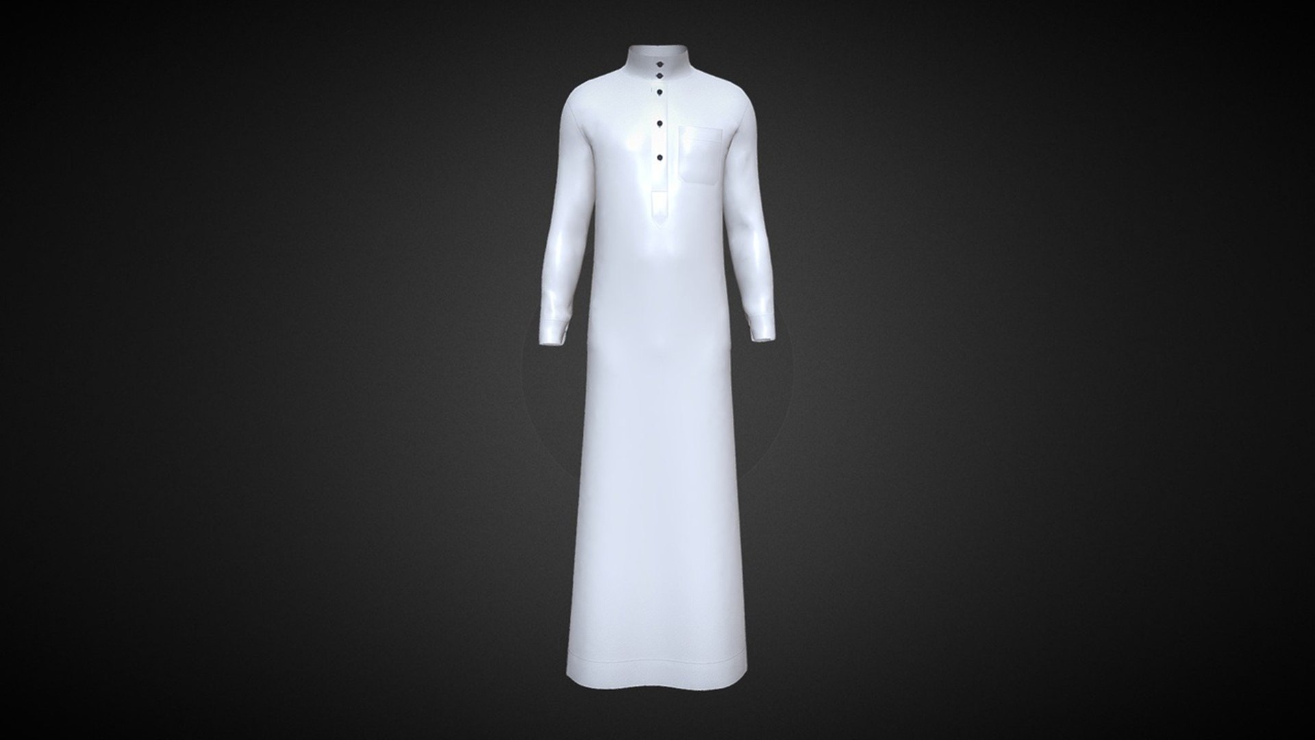 Mens Qamis In Low Poly 3D Model - TurboSquid 2390278