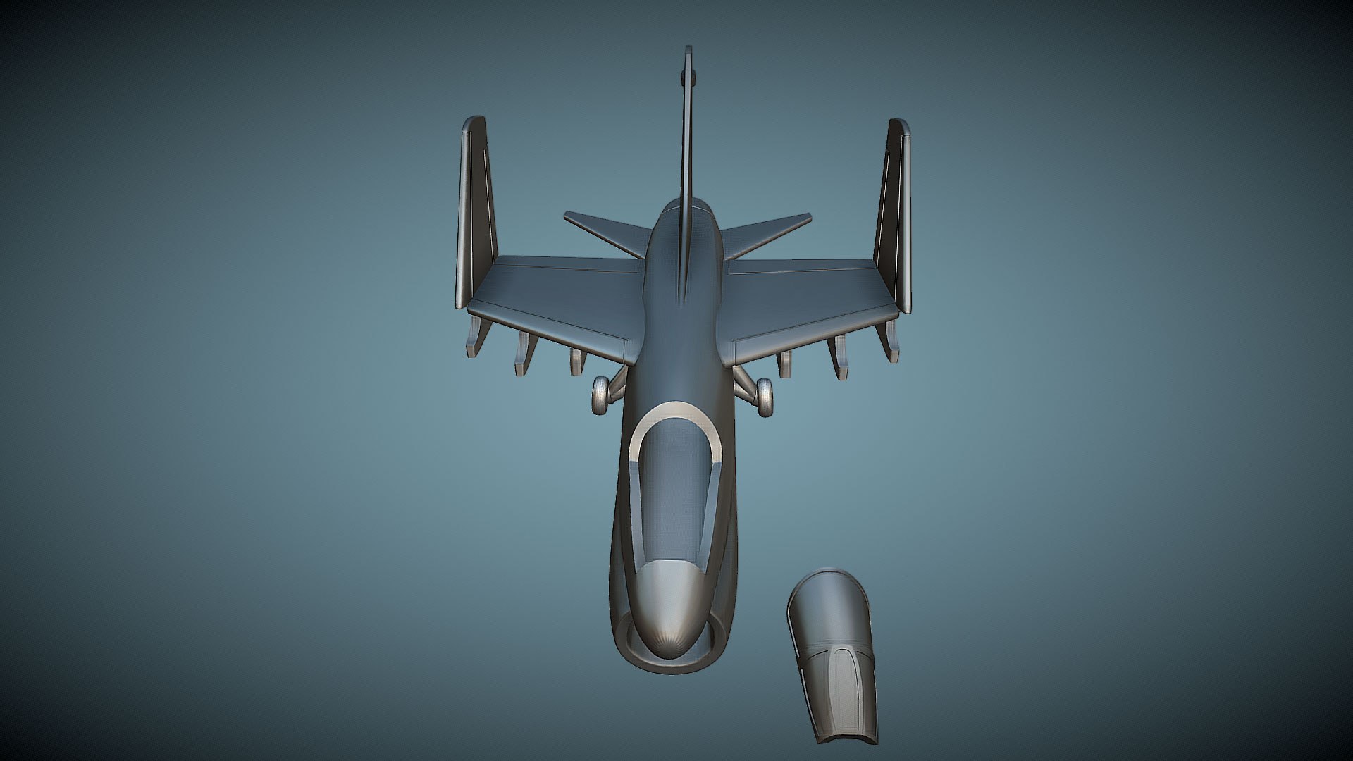 3D Vought LTV A-7E folded wings - 3D Printable Model - TurboSquid 2108787