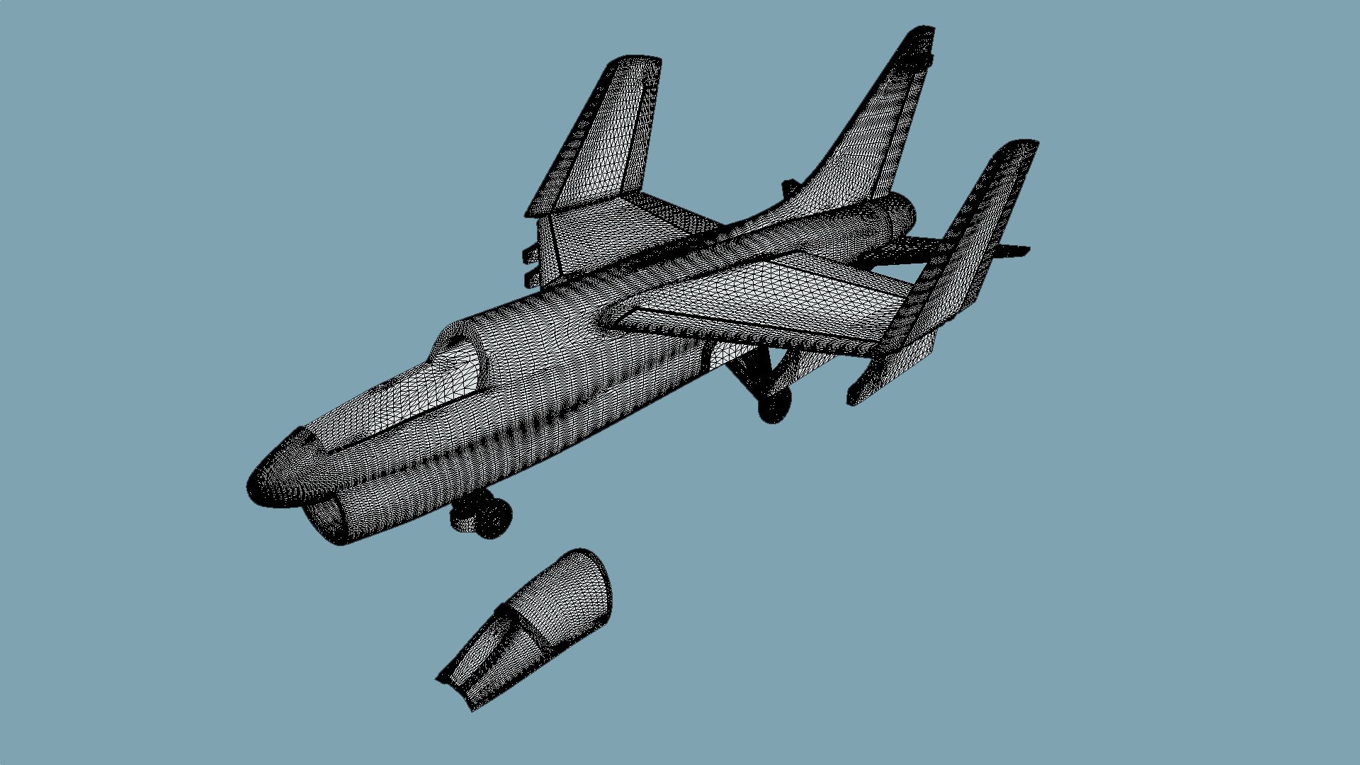3D Vought LTV A-7E folded wings - 3D Printable Model - TurboSquid 2108787