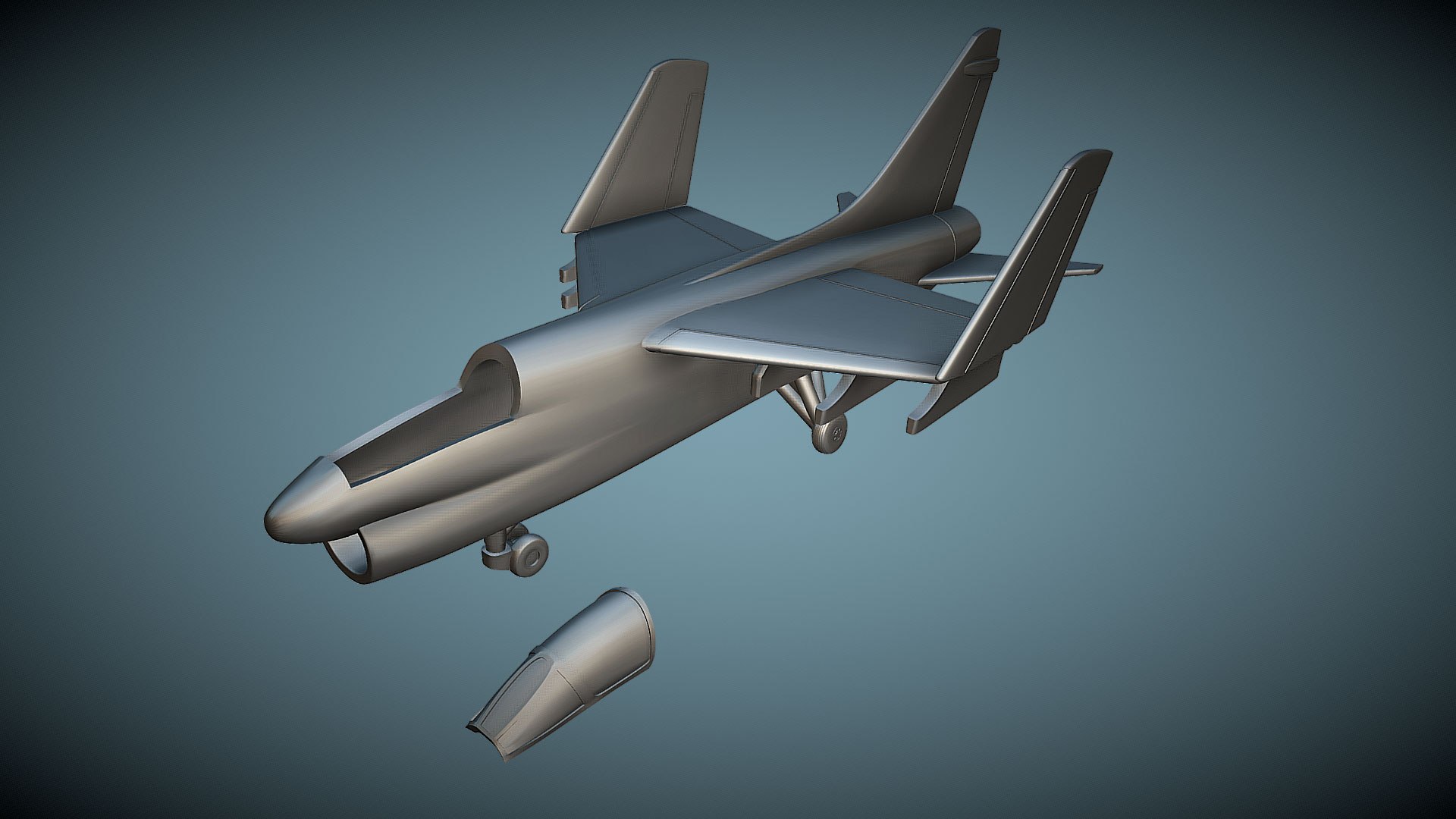 3D Vought LTV A-7E folded wings - 3D Printable Model - TurboSquid 2108787