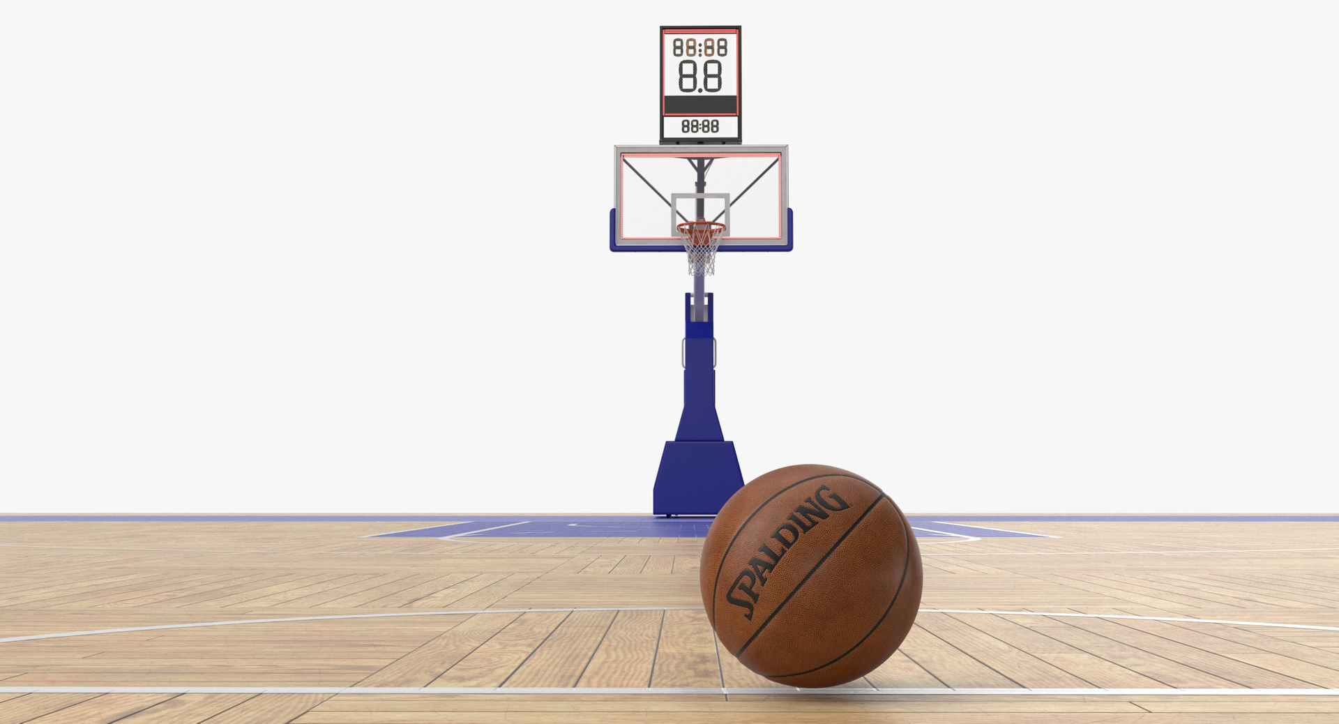 3D Basketball Court And Baskets 04 - TurboSquid 1726506