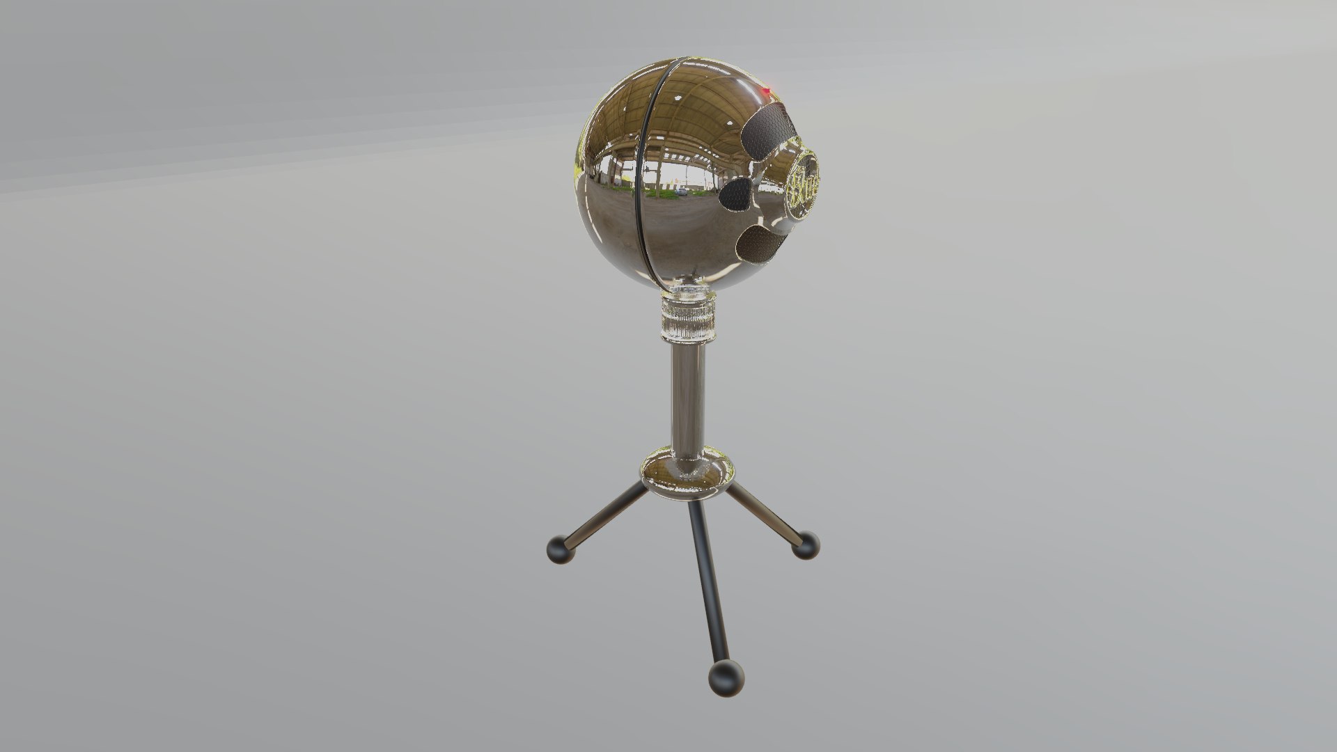 Blue Snowball Microphone Model - TurboSquid 1582258