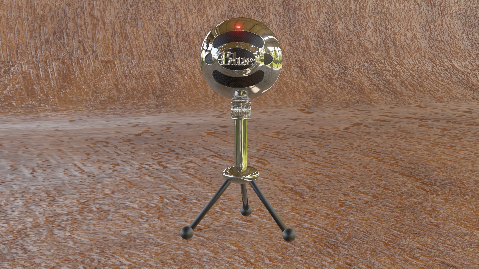 Blue Snowball Microphone Model - TurboSquid 1582258