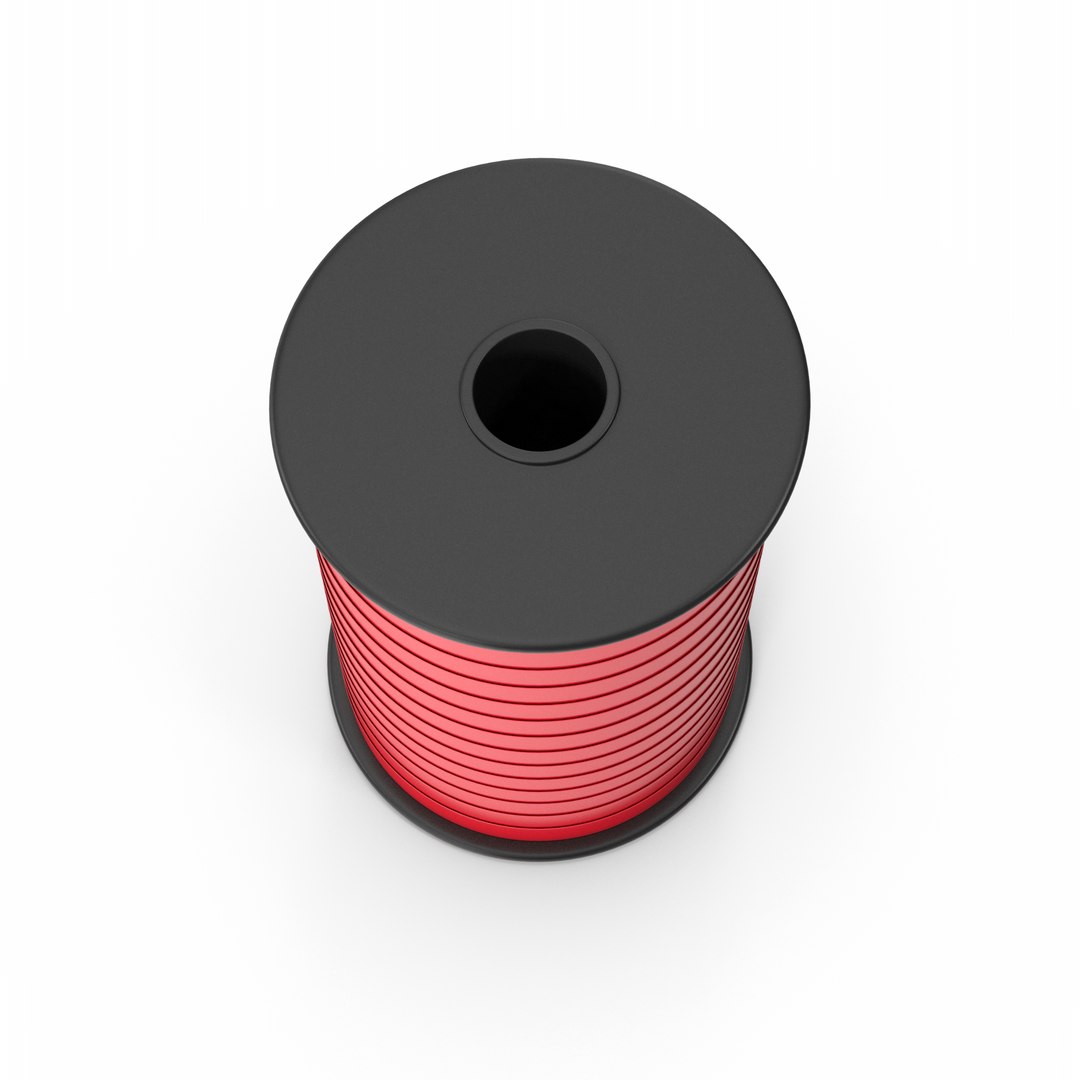 3D Model Red Curled Ribbon - TurboSquid 2028060