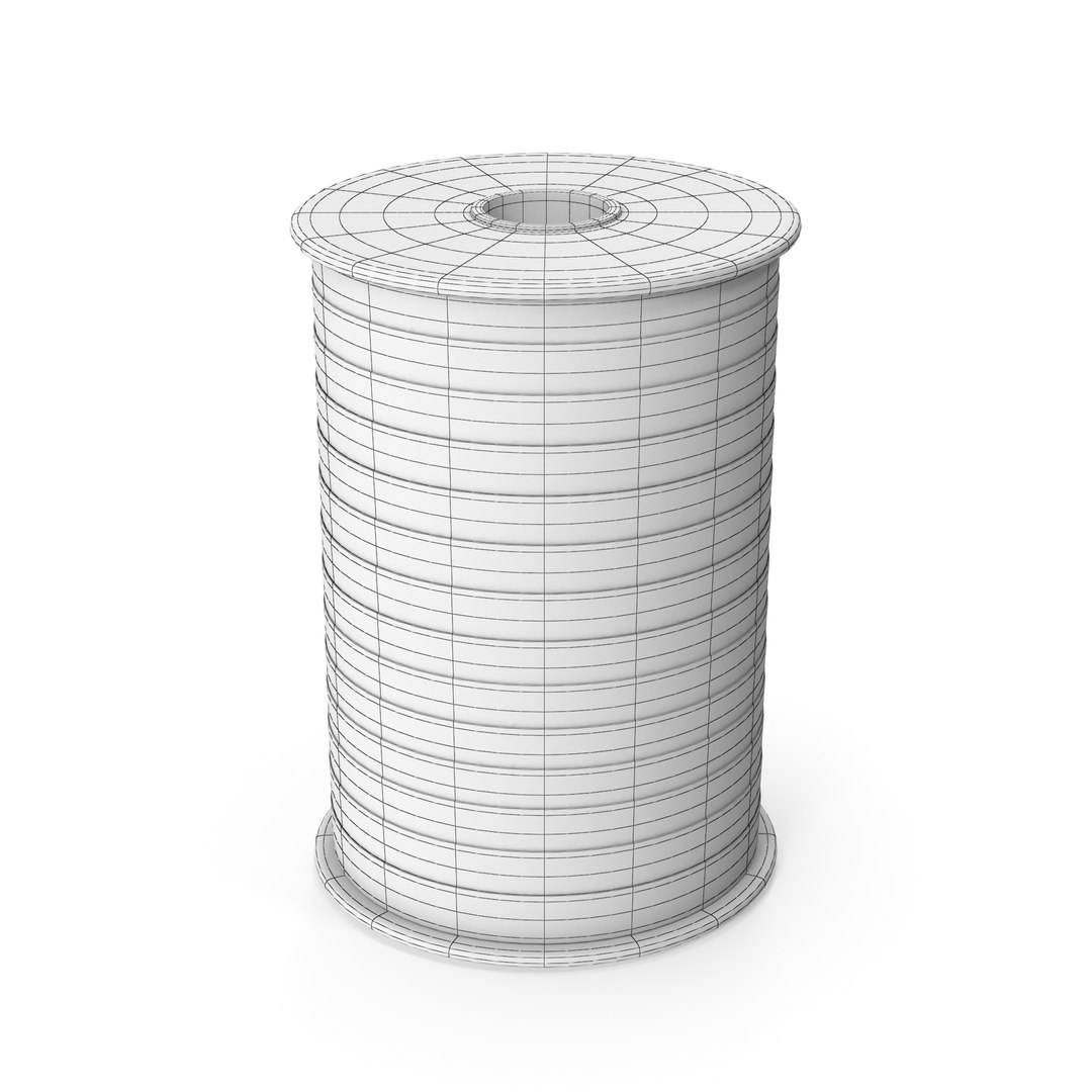 3D Model Red Curled Ribbon - TurboSquid 2028060