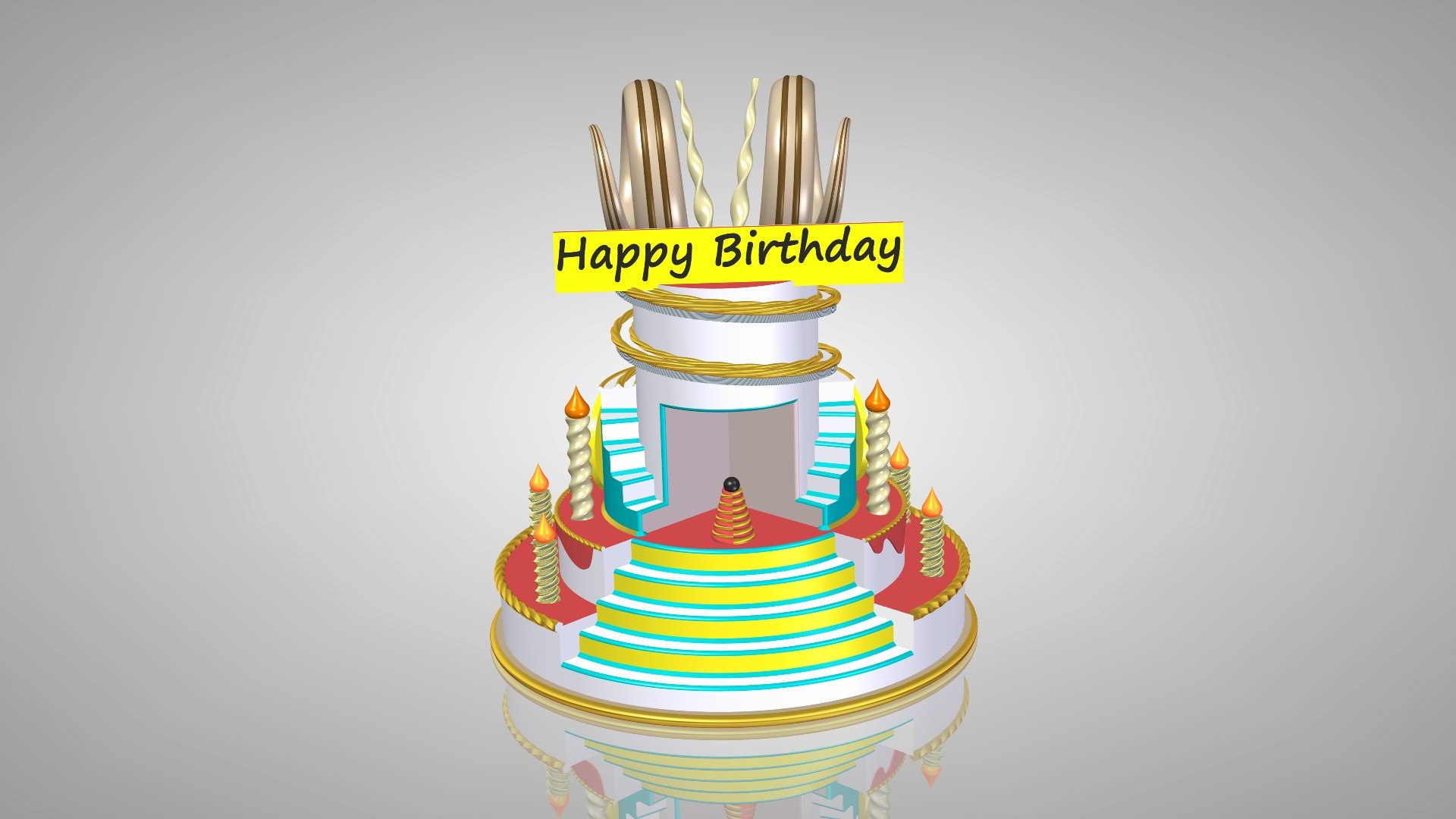 Birthday Cake 3D Model - TurboSquid 2256947