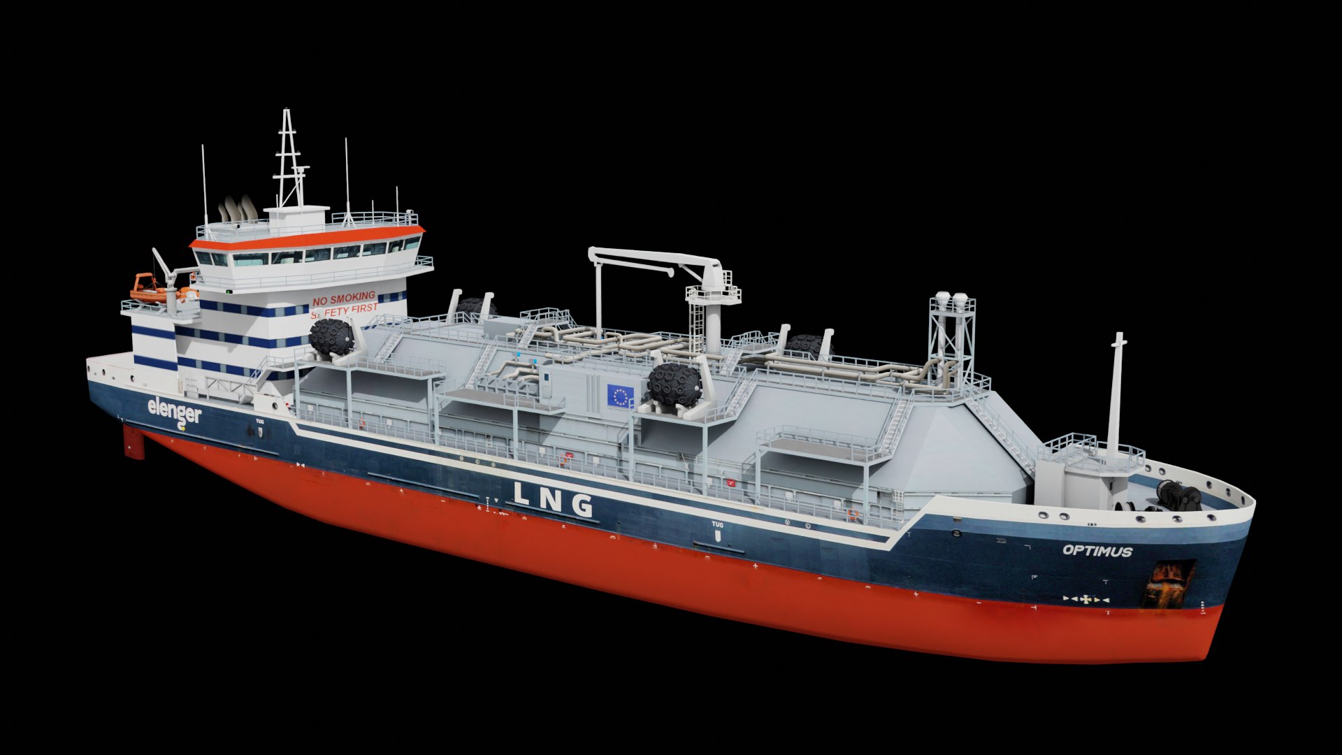 LNG Bunkering Tanker 3D model - TurboSquid 2158160