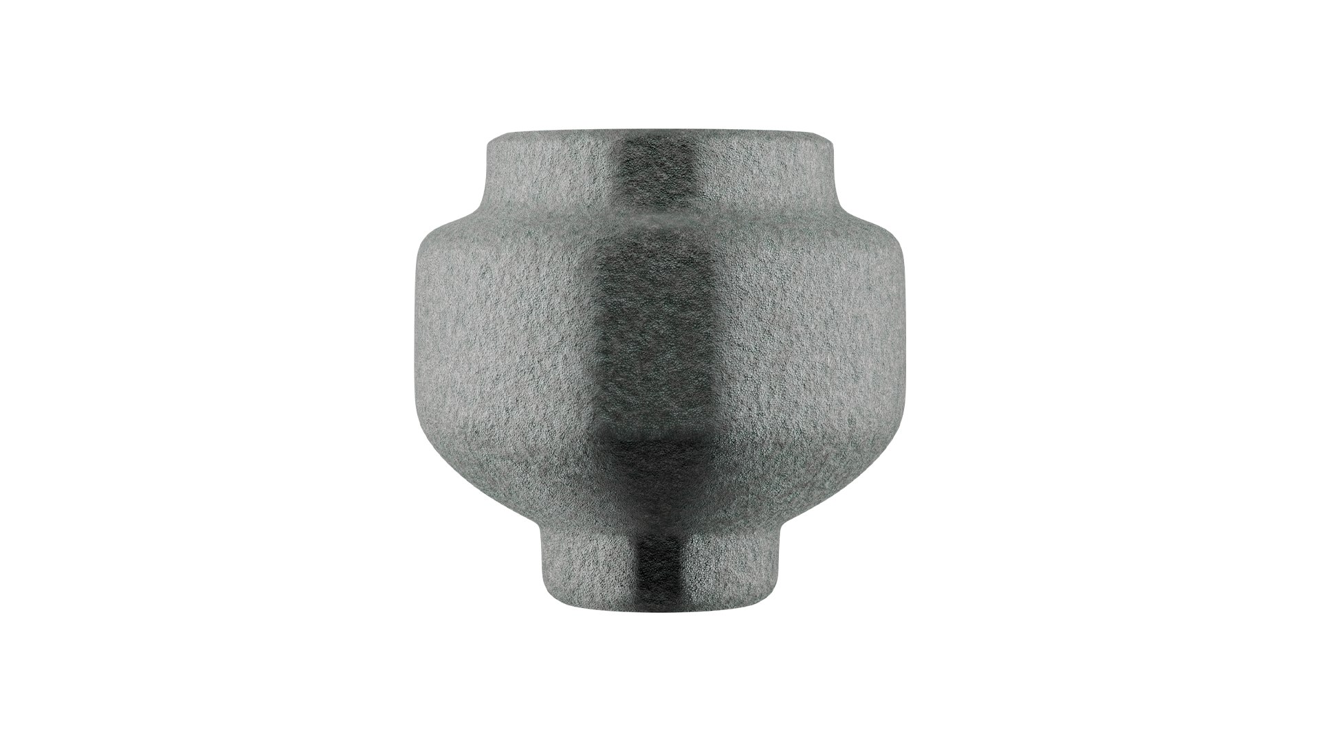 3D Modern Matte Gray Vase - TurboSquid 2308209