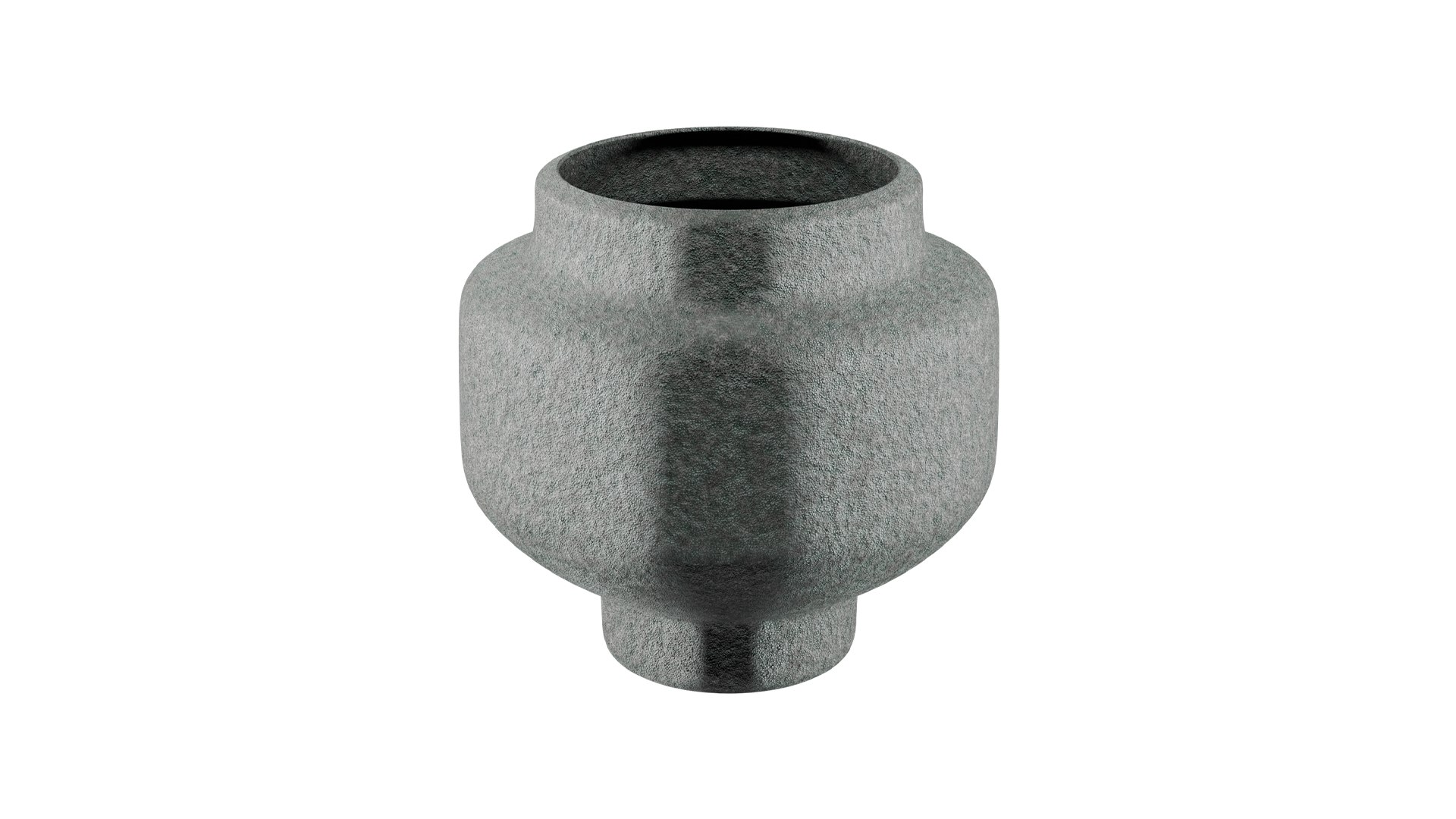 3D Modern Matte Gray Vase - TurboSquid 2308209