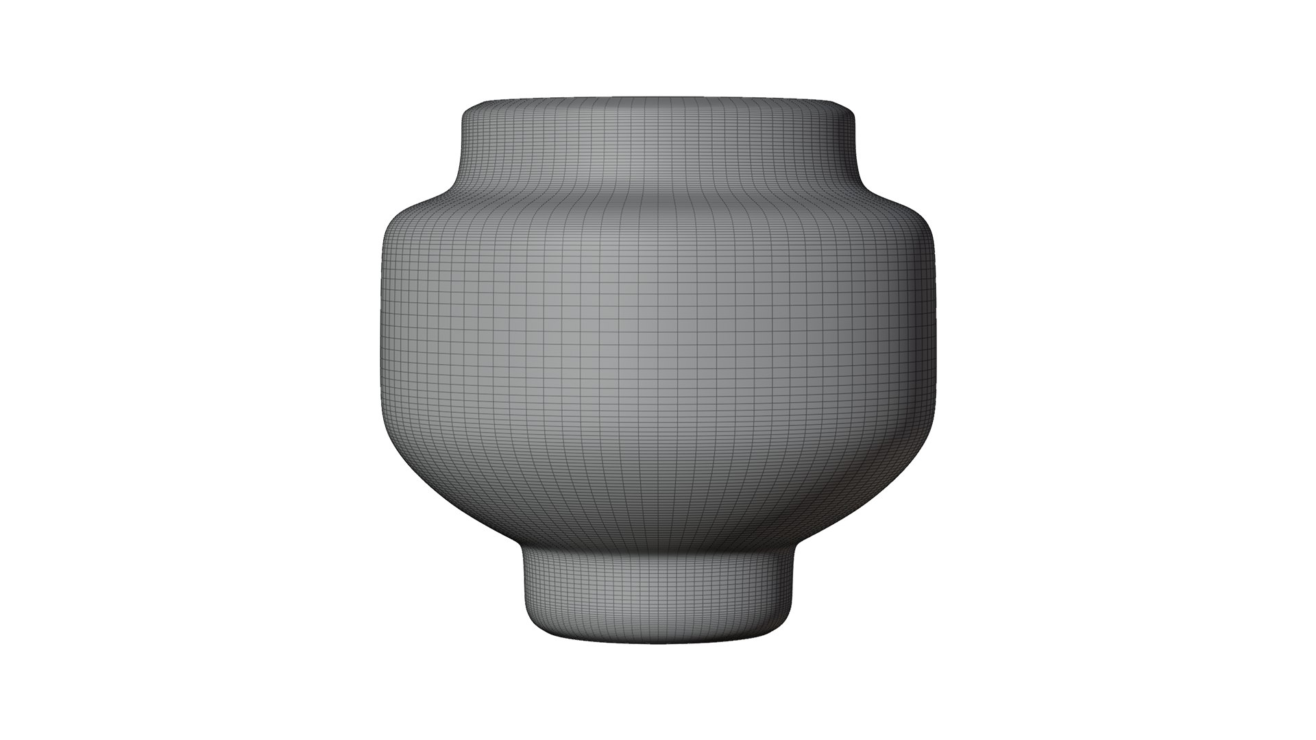 3D Modern Matte Gray Vase - TurboSquid 2308209
