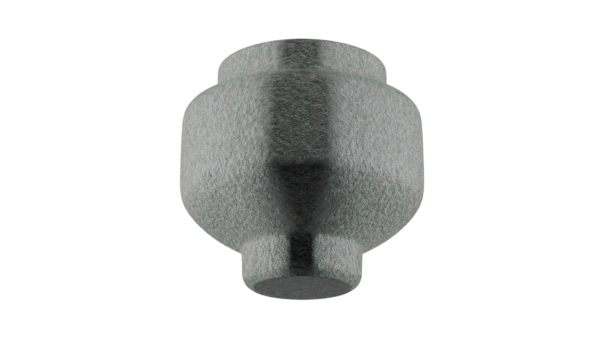 3D Modern Matte Gray Vase - TurboSquid 2308209