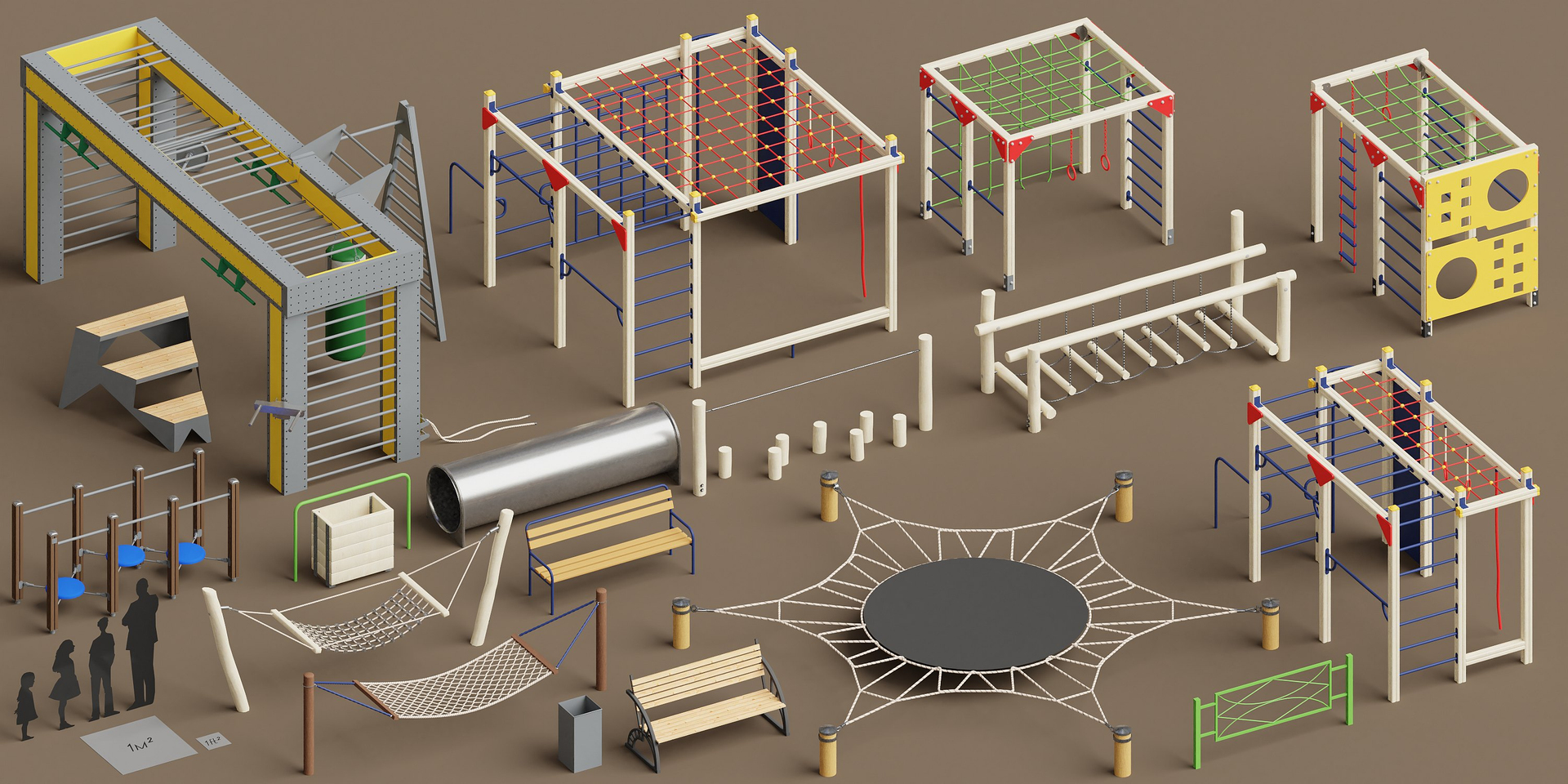 Playground equipment 3D model - TurboSquid 1464184