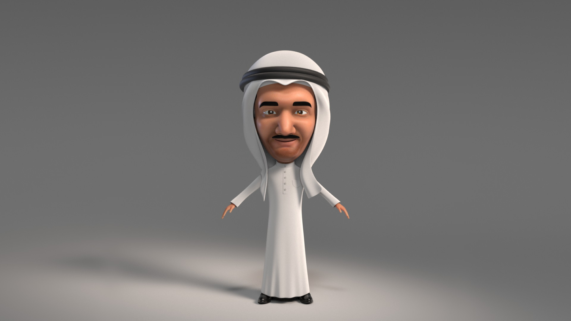 3d Arab Man Model