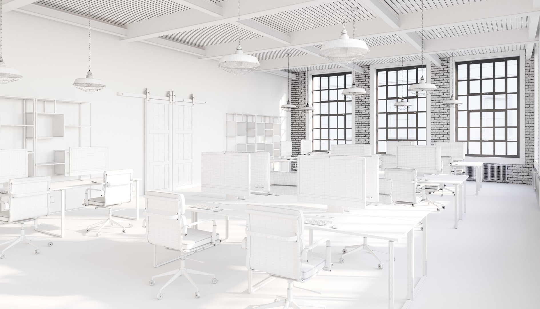 3D Coworking Office 3D Model Model - TurboSquid 2181376