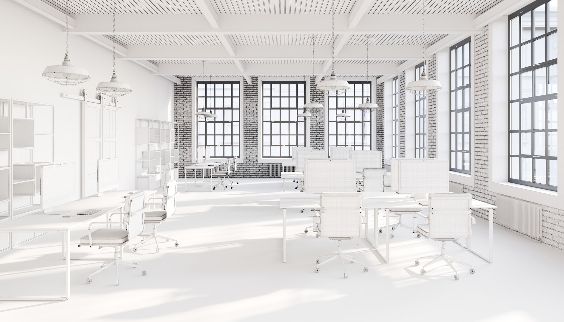 3D Coworking Office 3D Model Model - TurboSquid 2181376