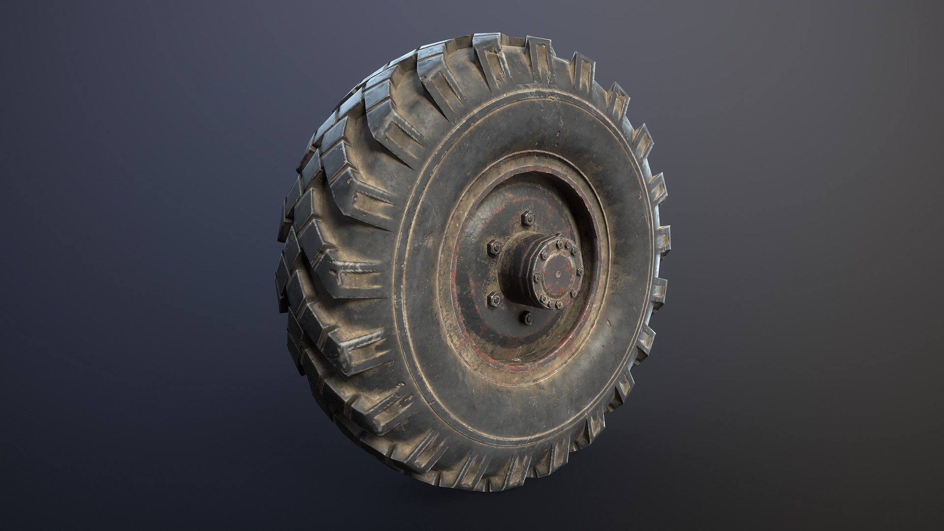 3D Model BTR-40 APC And GAZ-63 Truck Wheel - TurboSquid 2081215