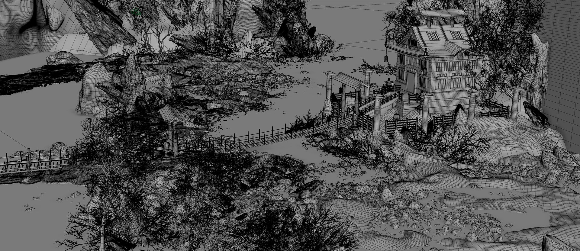Fantasy Cave Asian House 3D Model - TurboSquid 1920250